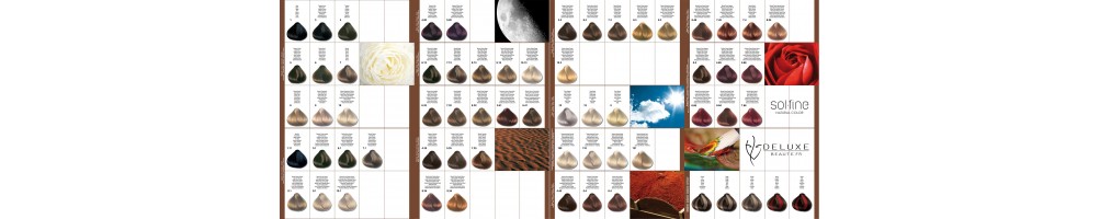 COLOR CHART HAIR COLORING SOL.FINE NATURAL COLOR WITHOUT PPD